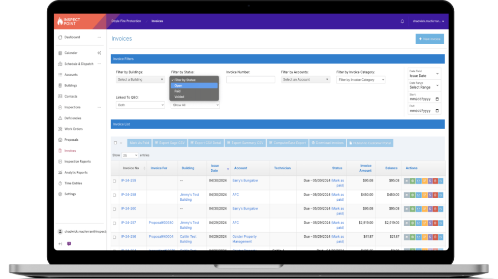 Inspect Point Payments - Inspect Point